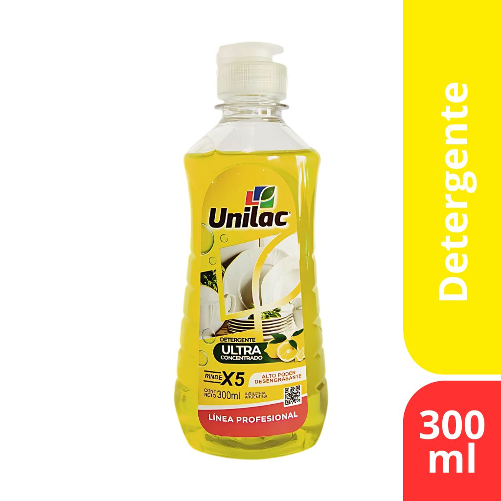 Detergente UNILAC Limón 300ml - Tecno Milk Soluciones